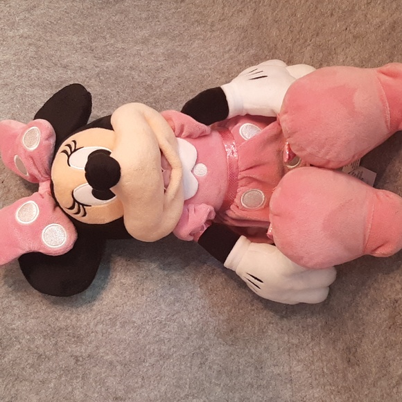 Disney | Toys | Disney Minnie Mouse Plush 9 Inch Pinkpolka Dot Dress ...